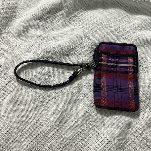 Coach | Bags | Coach Poppy Wristlet Wallet Small Berry Multicolor ...